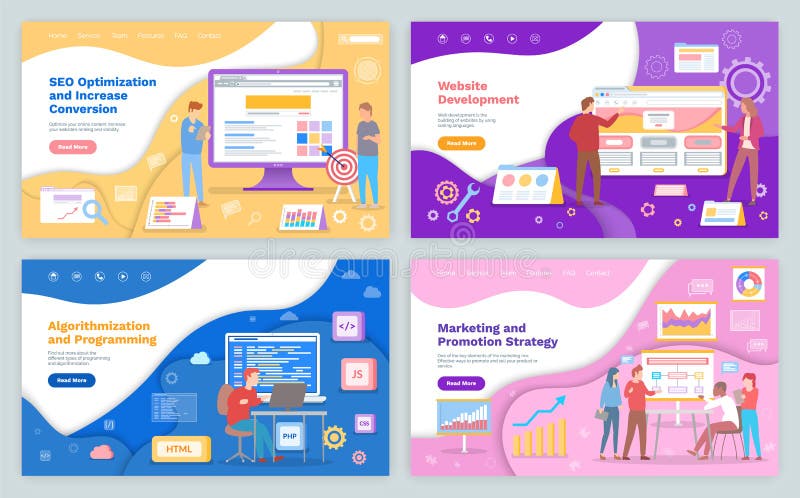 Seo Optimization And Increase Conversion Website Development Algorithmization And Programming
