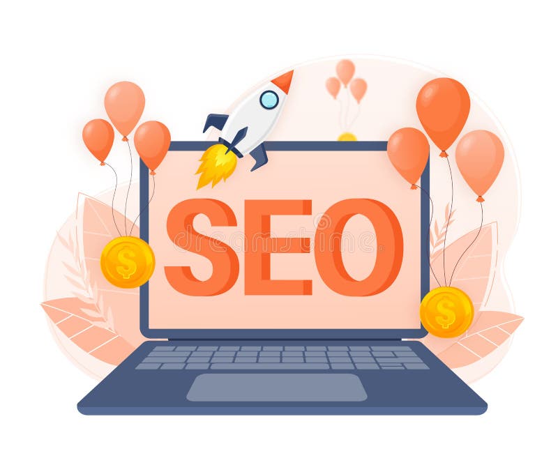 Seo Optimization Web Analytics And Seo Marketing Social Media Concept