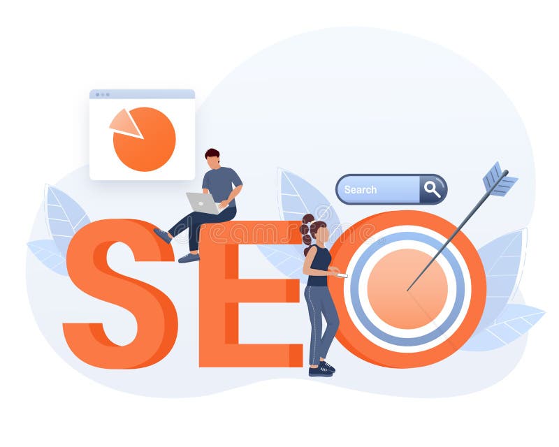 Seo Optimization Web Analytics And Seo Marketing Social Media Concept