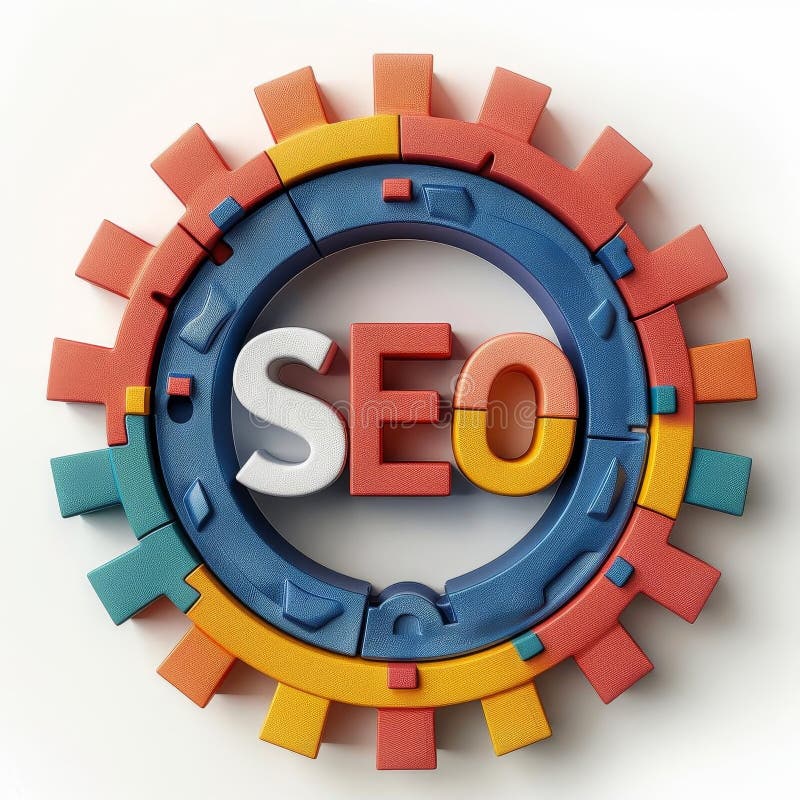 SEO Optimization Wheel a Gear Wheel with SEO in the Center Stock ...