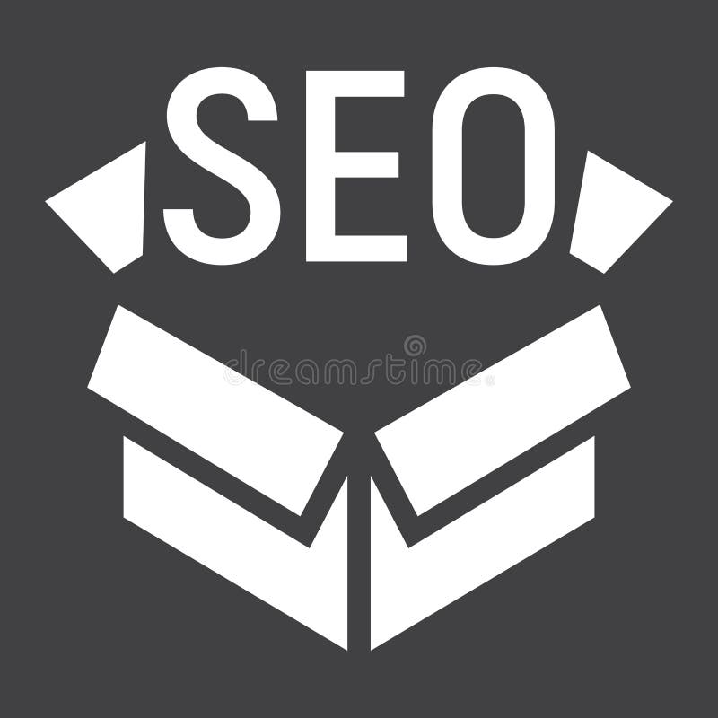 SEO Package Glyph Icon, Seo and Development, Box Stock Vector ...