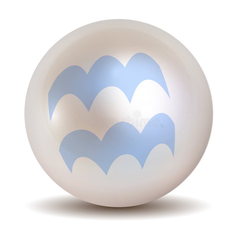 Pearl - Light Blue HOROSCOPE SIGNS of the ZODIAC Aquarius 21 January ...