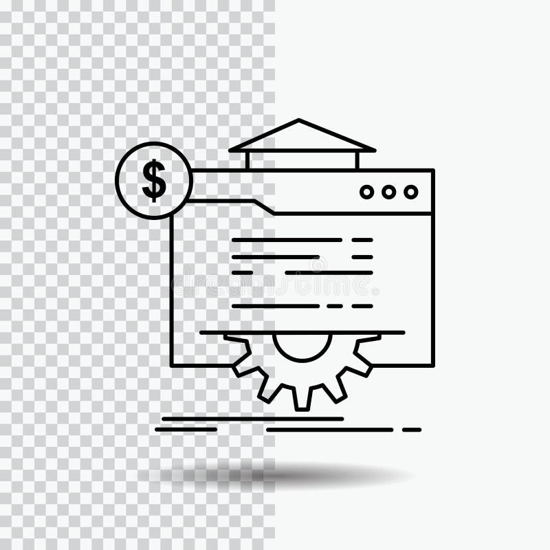 Seo, Progress, Globe, Technology, Website Line Icon on Transparent ...