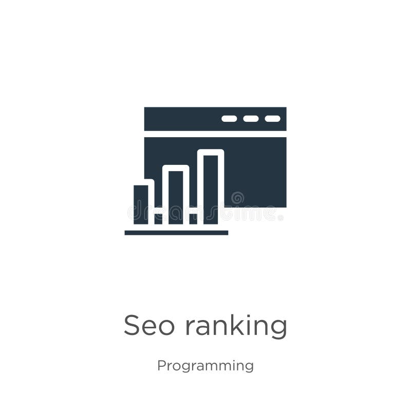 Seo Ranking Icon Vector. Trendy Flat Seo Ranking Icon from Programming ...