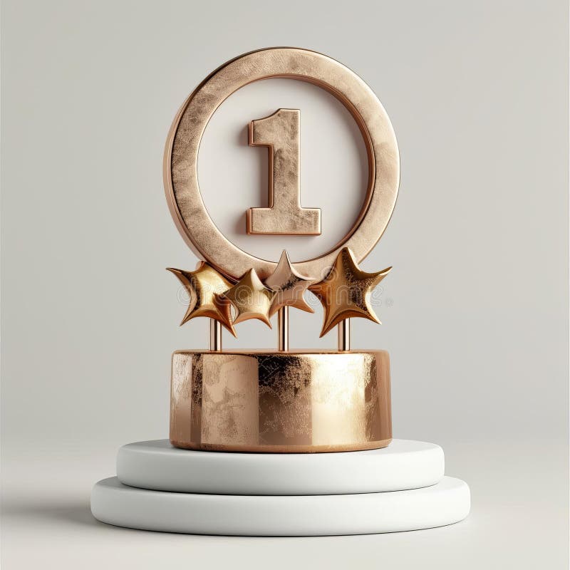 SEO Ranking Trophy a Trophy with a 1 and SEO on it Stock Illustration ...