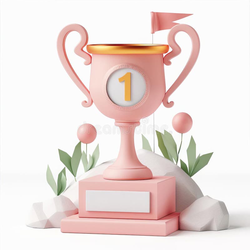 SEO Ranking Trophy a Trophy with a 1 and SEO on it Stock Illustration ...