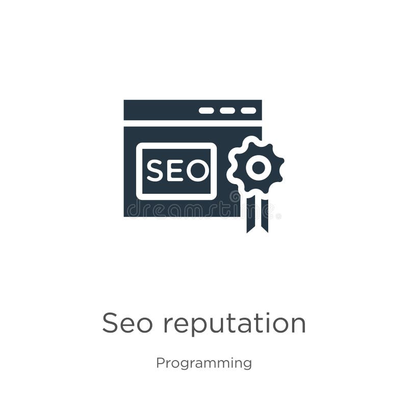 Seo Reputation Icon Vector. Trendy Flat Seo Reputation Icon from ...