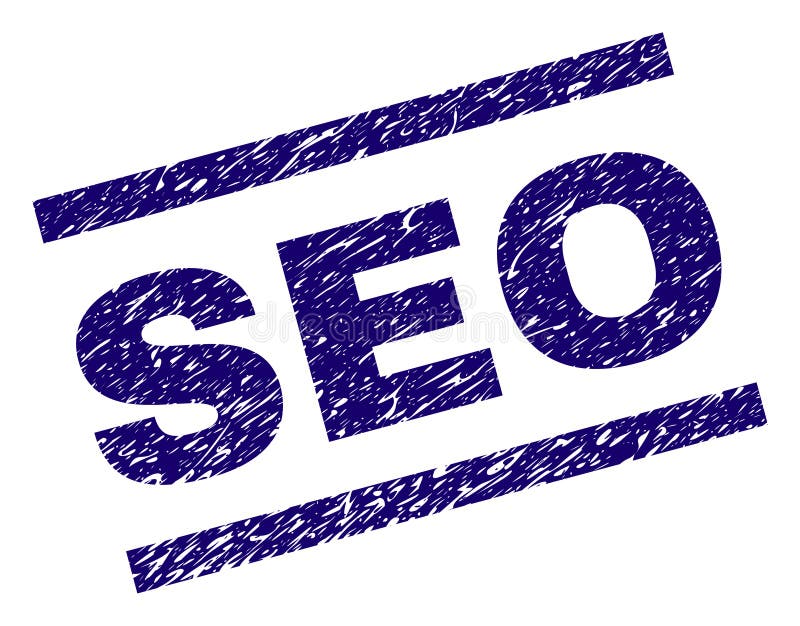 Scratched Textured SEO Stamp Seal Stock Vector - Illustration of blue, stamp: 138934093