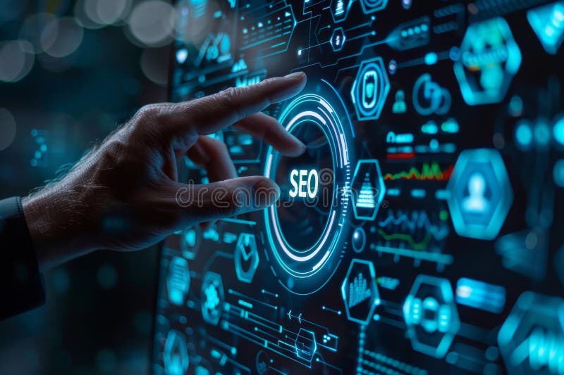SEO Search Engine Digital Marketing and Business Technology Concept ...