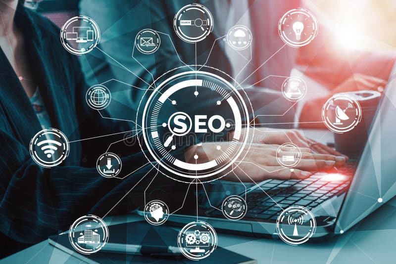 SEO Search Engine Optimization Business Concept Stock Photo - Image of ...