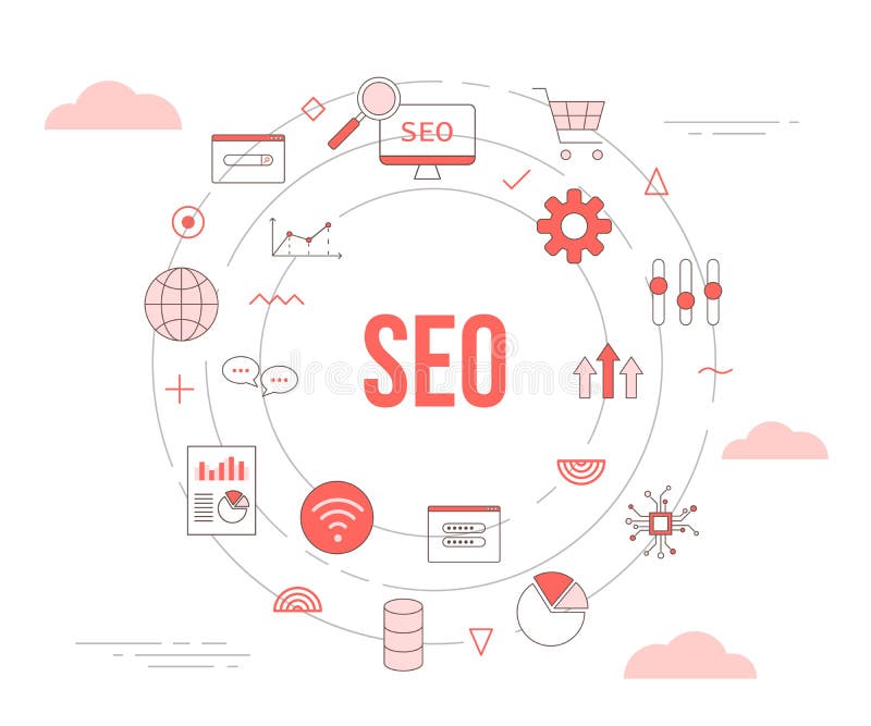Seo Search Engine Optimization Poster Stock Illustrations – 564 Seo ...