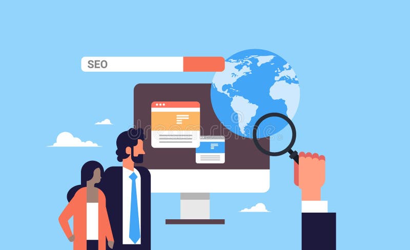 Seo Search Engine Optimization Couple Monitoring Using Magnifier Global ...
