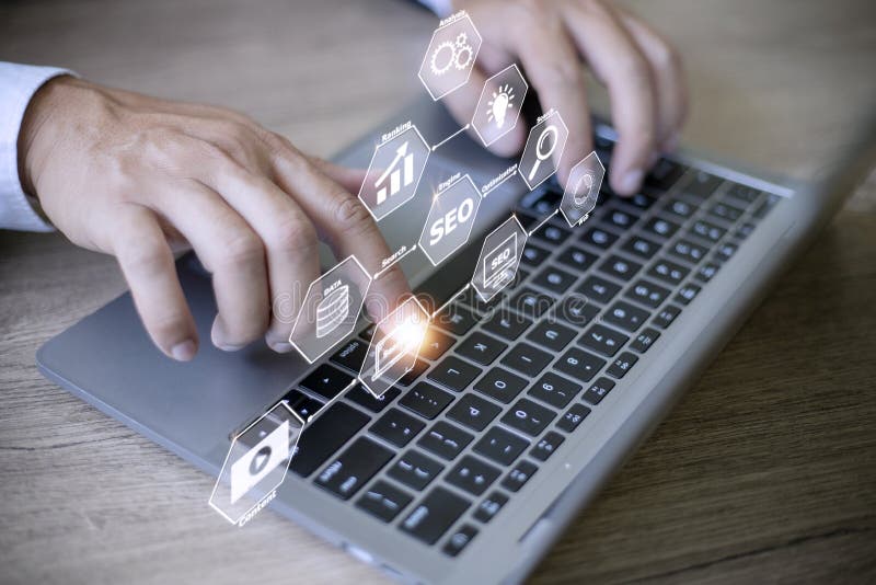 SEO. Search Engine Optimization Stock Image - Image of search, computer ...