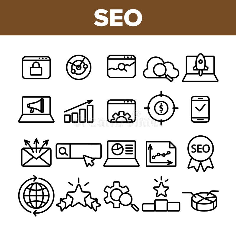 Seo Search Engine Optimization Icons Seo Vector Stock Vector ... Seo Search Engine Optimization Icons Seo Vector Stock Vector ...