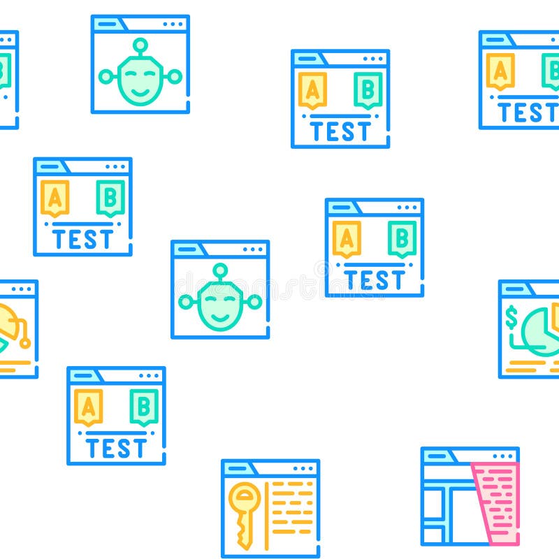 Seo Search Engine Optimization Icons Set Vector Stock Illustration ...