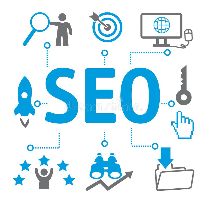 SEO Search Engine Optimization, Ordnender Algorithmus - Ikonen Und Sy ...