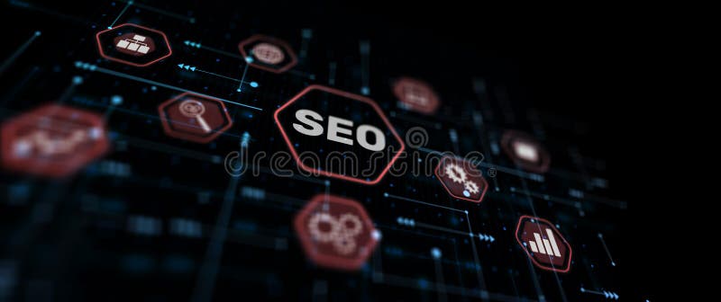 SEO. Search Engine Optimization Stock Illustration - Illustration of ...