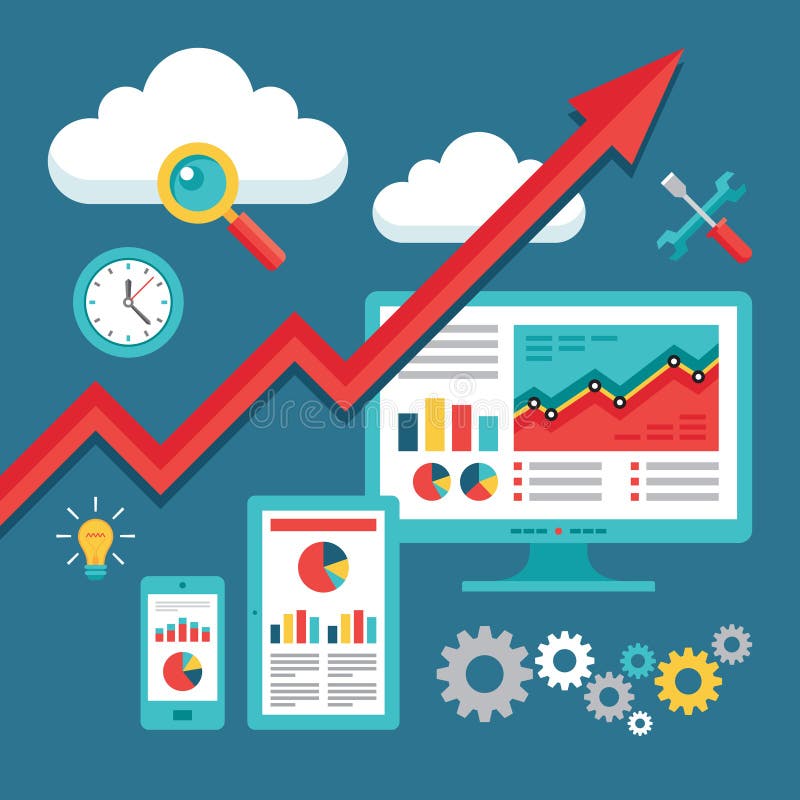 Creative Concept of Workflow, Search Engine Optimization or ...