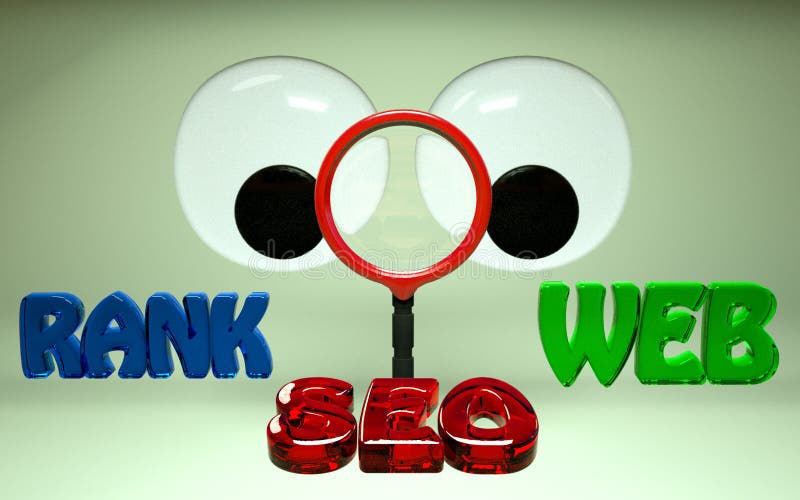 SEO Search Engine Optimization Rank HD Stock Illustration ...