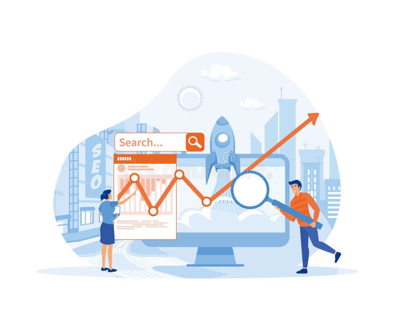 SEO Search Engine Optimization Result Concept. Website Ranking ...