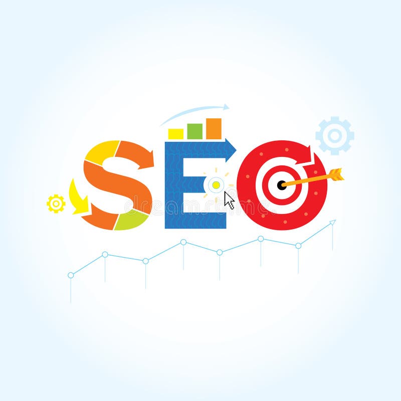 SEO. Search Engine Optimization SEO Illustration Concept Stock Vector ...