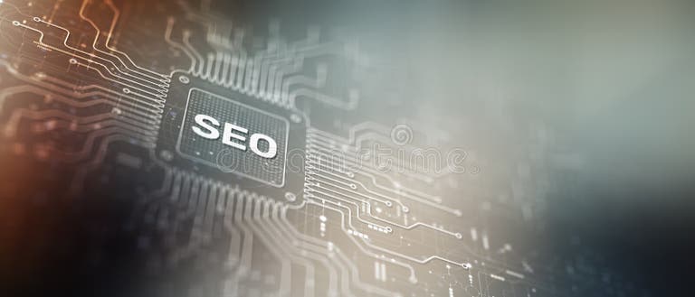 SEO Search Engine Optimization Techniques Illustrated on a Processor ...