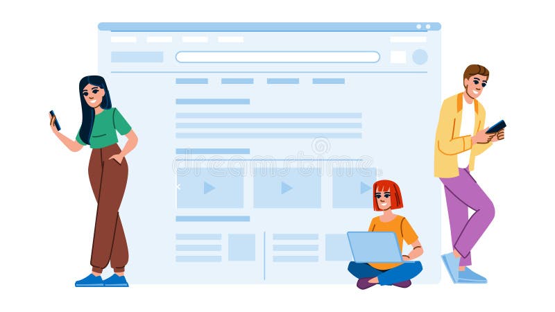 Seo Search Engine Result Page Vector Stock Vector - Illustration of ...