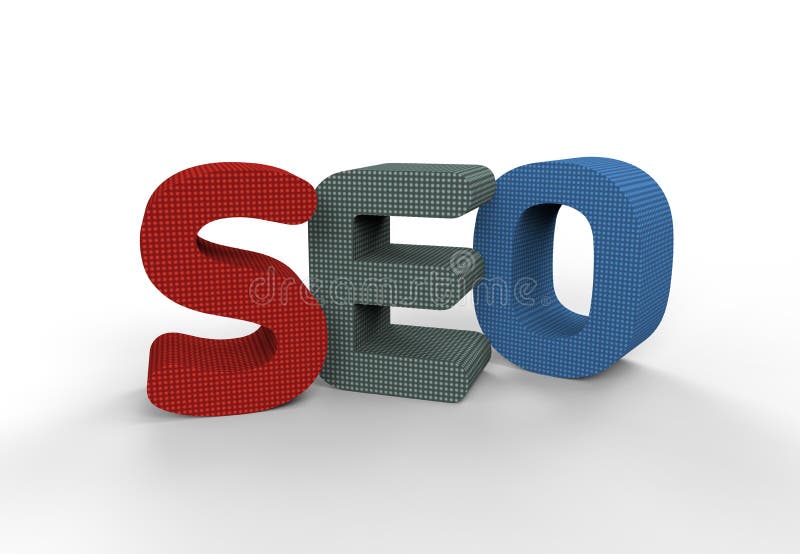 SEO sign 3d dot stock illustration. Illustration of businessman - 63325475