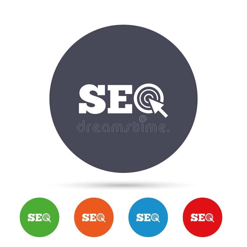 SEO Sign Icon. Search Engine Optimization Symbol Stock Vector ...