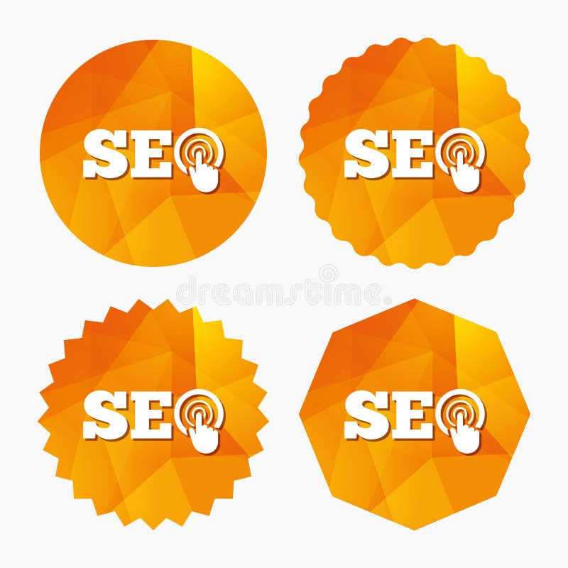 SEO Sign Icon. Search Engine Optimization Symbol Stock Vector ...
