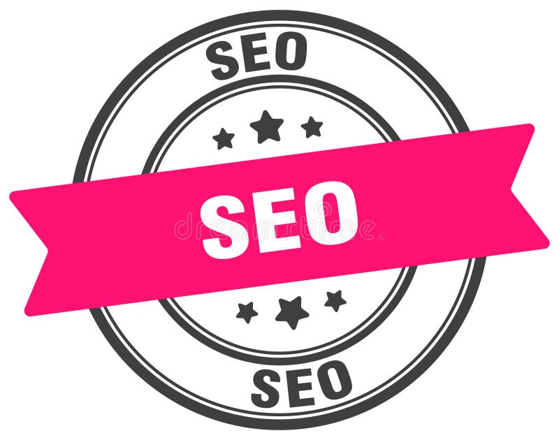Seo Stamp. Seo Label on Transparent Background. Round Sign Stock Vector ...