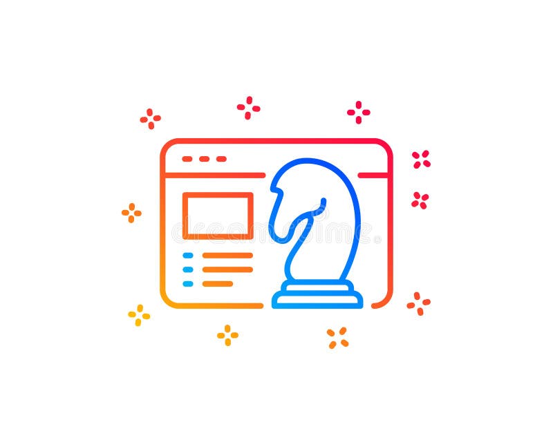 Seo Strategy Line Icon. Search Engine Optimization Sign. Vector Stock ...