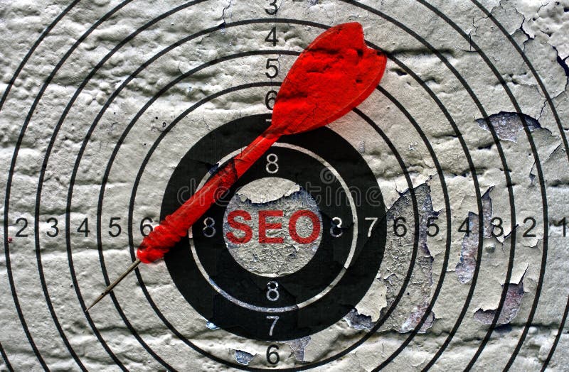 Seo target concept stock photo. Image of social, shot - 170342416