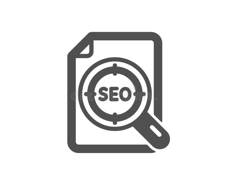 Seo Target Icon. Search Engine Optimization Sign. Vector Stock Vector ...