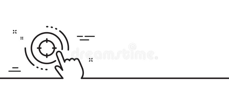 Seo Target Line Icon. Search Engine Optimization Sign. Minimal Line ...