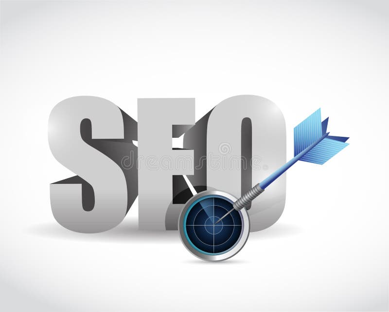Seo Target and Solutions Concept Illustration Stock Illustration ...