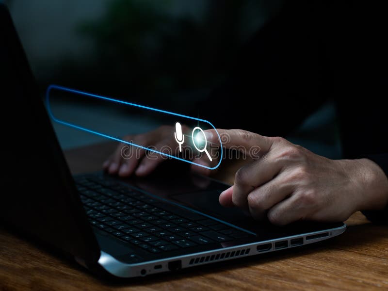 SEO Technology Search Engine Optimization Man S Hands are Searching for ...