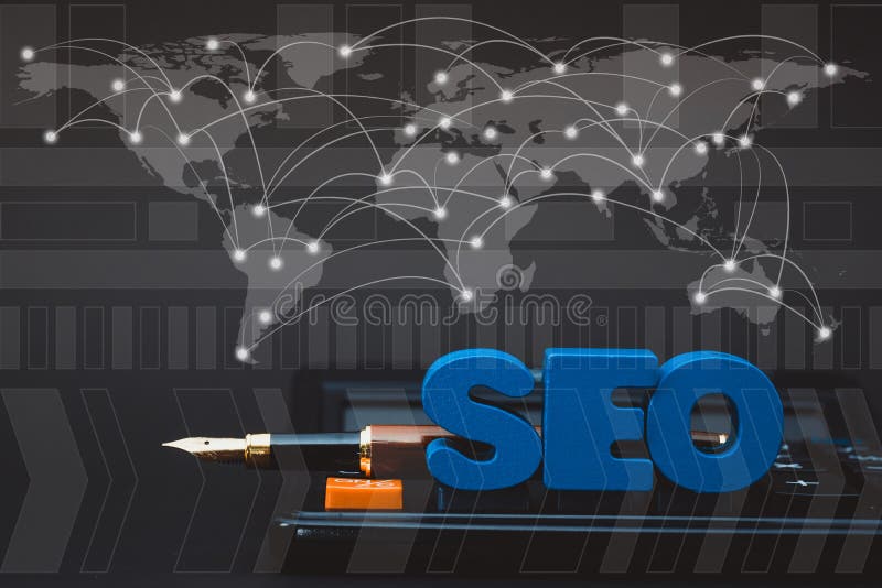 SEO Text Alphabet for Search Engine Optimization Concept and Off Stock ...