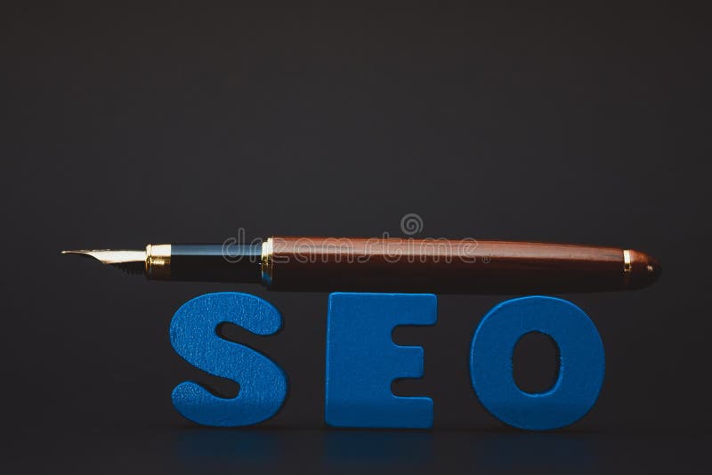 SEO Text Alphabet for Search Engine Optimization Concept and Pen Stock ...