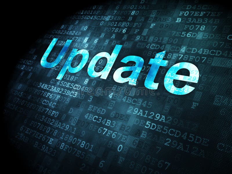 SEO web development concept: Update on digital background img SEO web development concept: Update on digital background img