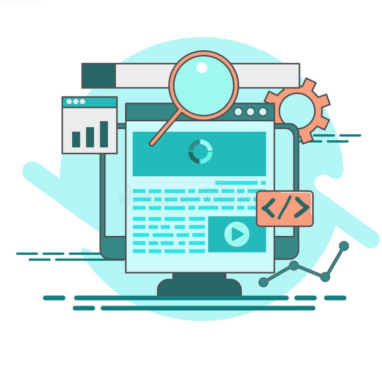 SEO Website Analysis and Search Optimization, Web Search Engine Concept ...