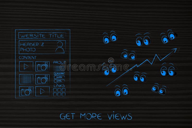 Website Views Going Up Stock Illustrations – 33 Website Views Going Up ...