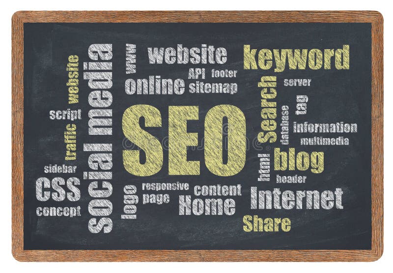 SEO word cloud stock photo. Image of social, business - 61472622