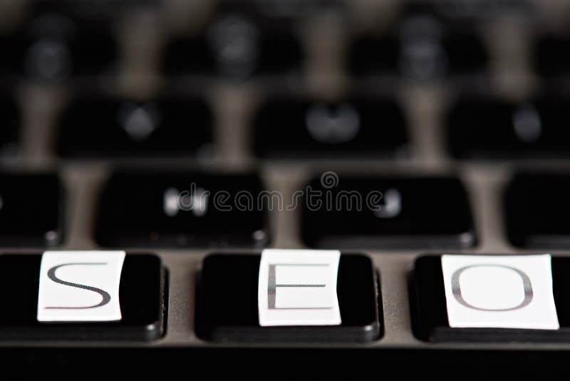 SEO button on the keyboard stock photo. Image of connect - 32443678