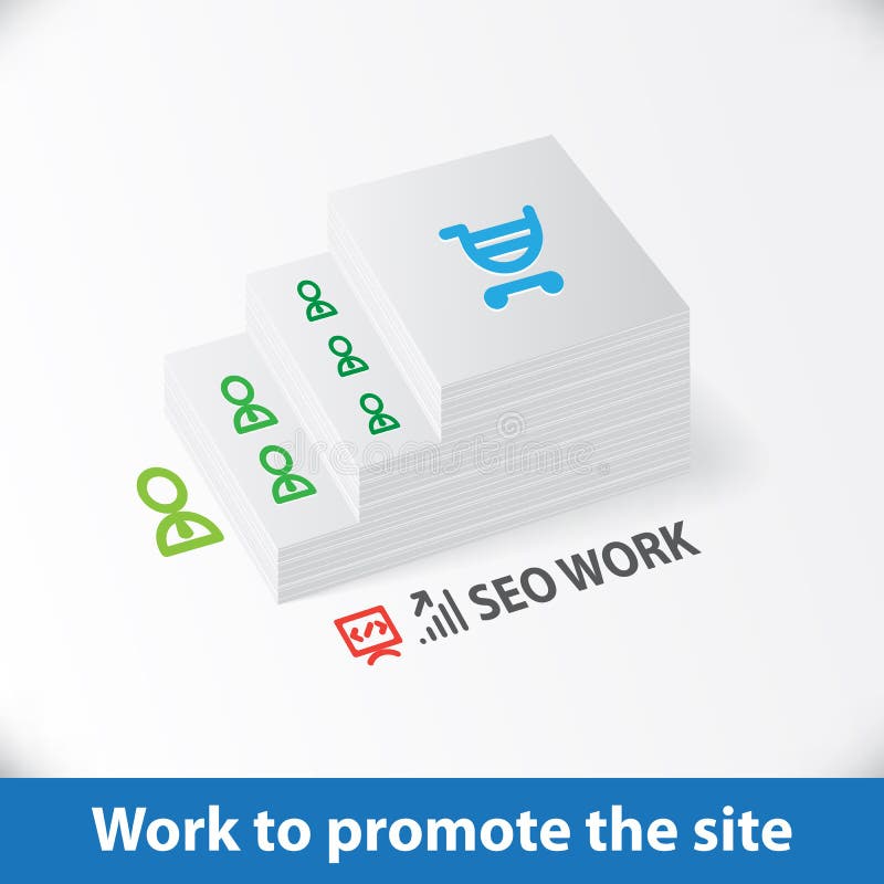 Seo work infographics stock vector. Illustration of page - 63447653