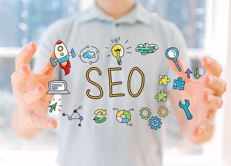 SEO Search Engine Optimization Stock Image - Image of keyword, network ...