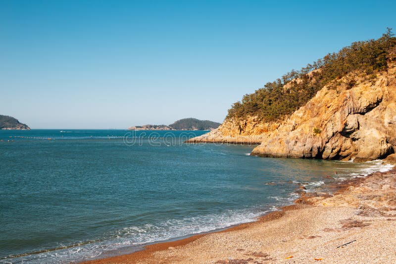 Seonyudo Beach in Gunsan, Korea Stock Photo - Image of horizon, road ...