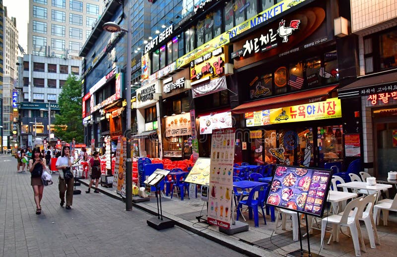 Seoul Korea - August 4 2024 : Myeongdong District Editorial Image ...
