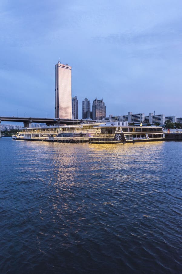 Seoul, South Korea at Han River Editorial Photo - Image of landmark ...