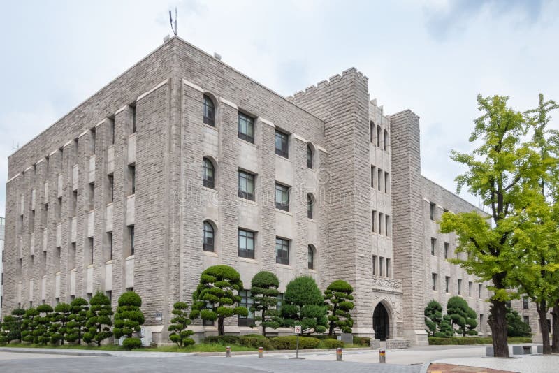 Main Library in Korea University, Seoul, South Korea Editorial Stock ...